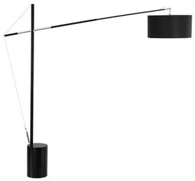 Nova Luce Stojací lampa TRACCIA ø 40 cm, v. 165 cm Barva: Černá