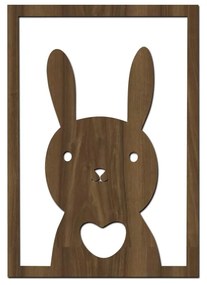 Dřevěný obraz RABBIT Barevný vzor: Bílá, Rozměry (cm): 40x57