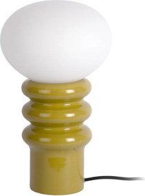 Khaki keramická stolní lampa (výška 33,5 cm) Catania Aro – Leitmotiv