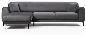 Designová sedačka Haylia 287 cm antracitová - levá