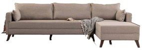 Hanah Home Designová pohovka BELLA krémová pravá 275 cm 825BLC1513