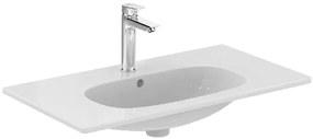 Ideal Standard Tesi - Umyvadlo nábytkové 825x450 mm, s přepadem, otvor pro baterii, matná bílá T3509V1