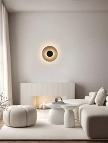 LED černá nikl & kouřové svítidlo na zeď Nous 8W