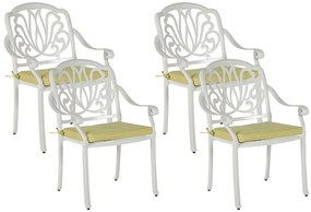 Set 4 ks. zahradních židlí Aneco (bílá). 1035749