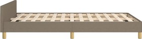 Rám postele bez matrací taupe 120x190 cm textil 3270510