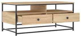 Konferenční stolek dub sonoma 100 x 51 x 45 cm kompozitní dřevo - Default Title