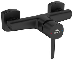 Laveo Pola, nástěnná sprchová baterie, černá matná, LAV-BAP_740D