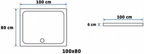 Rea Punto, sprchový kout s posuvnými dveřmi 80(dveře) x 100(dveře) x 190 cm, 5mm čiré sklo, zlatý lesklý profil, REA-K6442