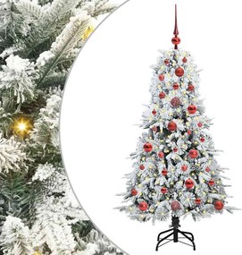 Umělý Skládací Vánoční Strom s stojanem Bílá 120 cm PE a PVC 3397458