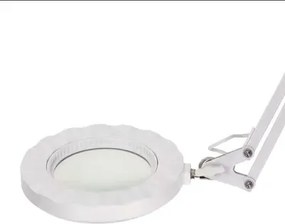 Nedis MAGLE2WT / Zvětšovací stolní lampa bílá / Čočka: 3 Diopter / 650
