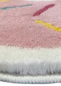 Conceptum Hypnose Kusový koberec Donut Pink, Vícebarevná, 90 x 90 cm