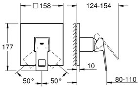 GROHE 24061000 - Sprchová baterie EUROCUBE lesklý chrom
