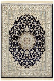 Hanse Home, Kusový koberec Naveh 104378 Darkblue/Cream, 195x300, modrá, chodba / předsíň