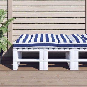 vidaXL Poduška na palety 120 x 80 x 12 cm textil [360521] Barva: Modrá