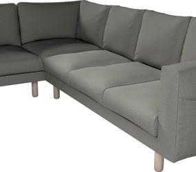 Potah na pohovku IKEA Norsborg rohová 5-místná barva šedá látka pletený vzor