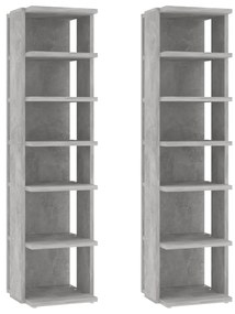 Botníky 2 ks betonově šedé 27,5x27x102 cm - Default Title