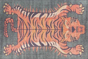 Conceptum Hypnose Kusový koberec Opus Chenille - Green AL 315, Vícebarevná, 140 x 190 cm