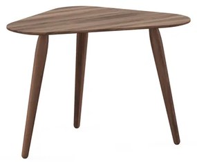 Odkládací stolek Play Organic z dubového masivu- Ø52 Rozměry:: 52x32cm, typ dřeva:: přírodní ořech