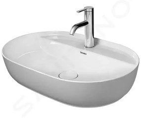 DURAVIT - Luv Umyvadlo na desku, 600x400 mm, bez přepadu, s otvorem pro baterii, bílá (0380600000)