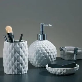 Spirella ALISON bílá / Dávkovač mýdla / porcelán / 480 ml / 17 cm