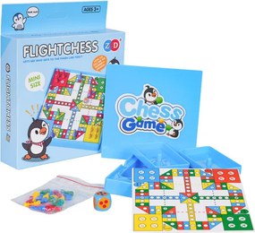 Společenská hra LUDO Penguin modrá