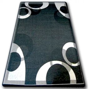 Koberec Sisal Floorlux 20078 černý / stříbrný Rozměr: 60x110 cm