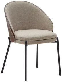 OnaDnes -20% Béžová čalouněná jídelní židle Kave Home Eamy II.