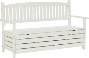 Zahradní lavička, bílá, 150cm, AMULA