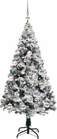 Umělý vánoční stromeček Bílá 150 cm PVC, ocel a plast 3396951