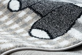 Dywany Łuszczów Dětský kusový koberec Fun Pets grey - 240x330 cm