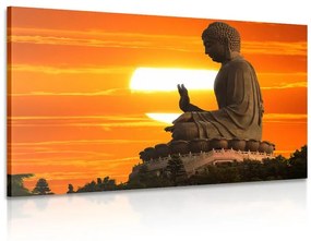 Obraz socha Budhu při západu slunce Varianta: 90x60