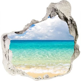 Wallmuralia Nálepka fototapeta 3D výhled Pláž 75x75 cm
