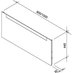 Ravak CLEAR 800 Zrcadlo 80x3x44 X000000765