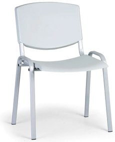 Konferenční židle Design - šedé nohy, šedá
