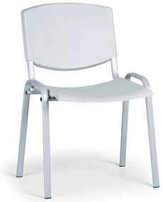 Konferenční židle Design - šedé nohy, šedá