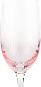 Sklenice na šampaňské, set 6 ks, 280 ml, růžová, CELESTE TYP 1