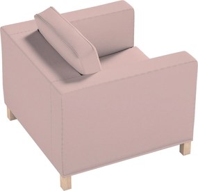 Potah na křesko IKEA Karlanda, krátký barva růžová látka pletený vzor