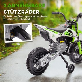 AIYAPLAY dětská elektrická motorka max. 30 kg, zelená