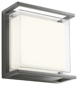 Redo 90241 nástěnné LED svítidlo Scrigno tmavě šedé, 18W, 3000K, 22cm