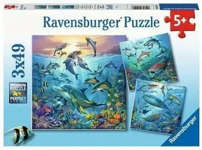 Ravensburger 051496 Zvířata z oceánu 3 x 49 dílků / od 5 let