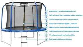 Trampolína Marimex 305 cm + vnitřní ochranná síť + schůdky ZDARMA