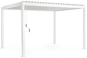 BIZZOTTO Bílá hliníková pergola s uzavíracími lamelami OCEAN 3x4 m 0795774