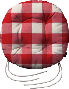 Sedák Adam barva červená látka vzorované
