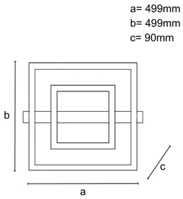 LED Stmívatelné stropní svítidlo LED/70W/230V 3000-6500K + dálkové ovládání