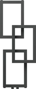 Mexen Grid, dekorativní koupelnový radiátor 870 x 360 mm, 209 W, grafitová, W215-0870-360-00-66