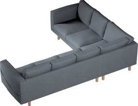 Potah na pohovku IKEA Norsborg rohová 5-místná barva šedá látka pletený vzor
