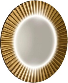 Sapho Pride - Zrcadlo Strip s LED osvětlením, průměr 75 cm, bronz PD754