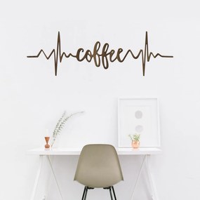 dřevo života Dřevěná dekorace COFFE PULSE Zvolte rozměr (cm): 40x12, Zvolte barvu dekoru: Ořech
