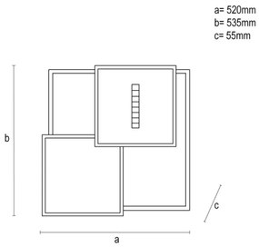 LED Stmívatelné stropní svítidlo LED/95W/230V 3000-6500K bílá + dálkové ovládání