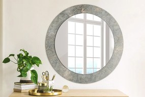 Kulaté dekorativní zrcadlo Vintage beton fi 60 cm